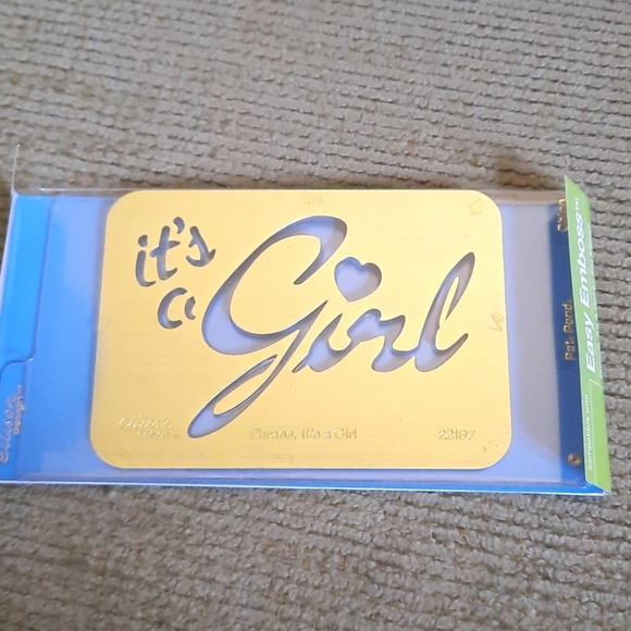 Ellison | Office | Ellison Easy Emboss Phrase Its A Girl 2297 | Poshmark